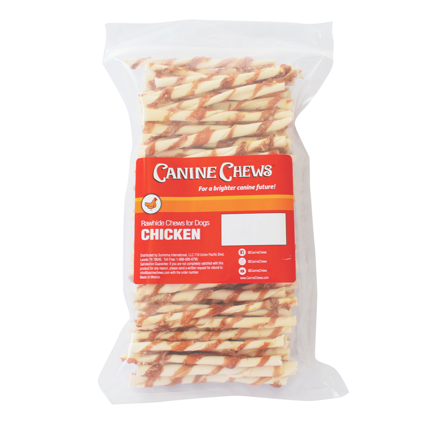 Canine Chews- Long lasting and 100% natural rawhide dog treat chews